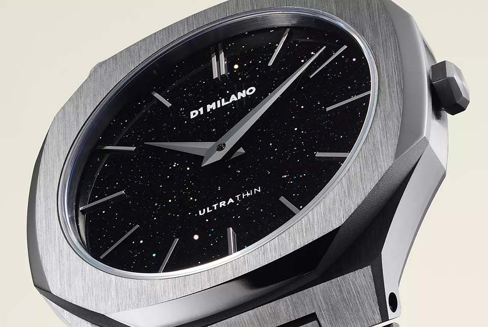 Новинка от итальянского бренда D1 Milano: наручные часы Aventurine из серии Ultra Thin