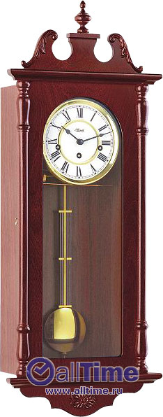Деревянные настенные часы Hermle 70965-070141 с маятником с боем ...