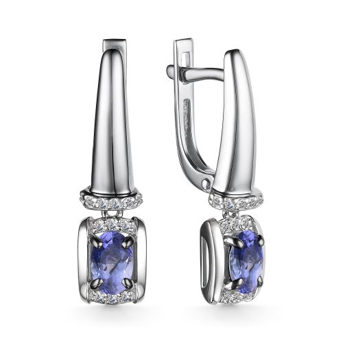 Золотые серьги Алькор 24724-204 — купить в AllTime.ru — фото