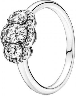 Серебряное кольцо PANDORA 190049C01 с фианитами — купить в AllTime.ru ...