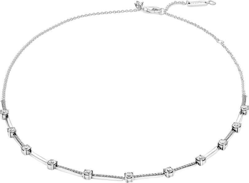 Серебряное ожерелье PANDORA 390059C01 с фианитами — купить в AllTime.ru ...
