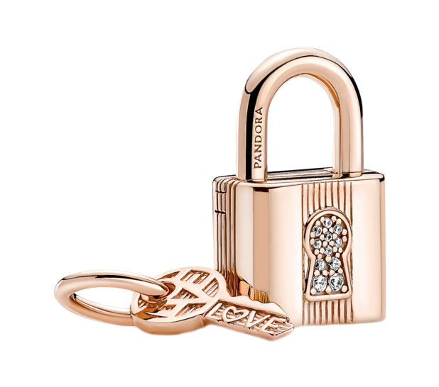 Подвеска-шарм ''Замок и ключ'' PANDORA 780088C01 с фианитами — купить в ...