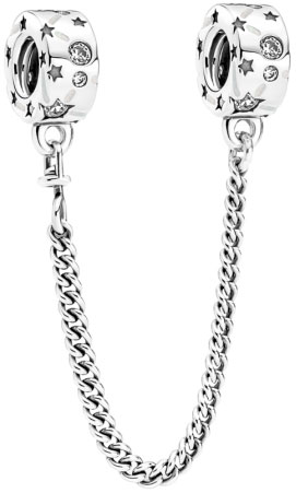 Серебряный шарм с цепочкой ''Звезды и Галактика'' PANDORA 790011C01 с ...