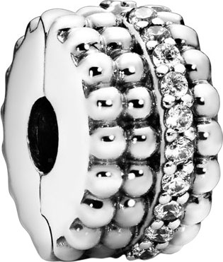 Серебряный шарм-клипса PANDORA 797520CZ с кубическим цирконием — купить ...